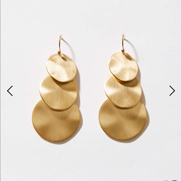 LOFT | Jewelry | Loft Triple Stacked Drop Earring | Poshmark